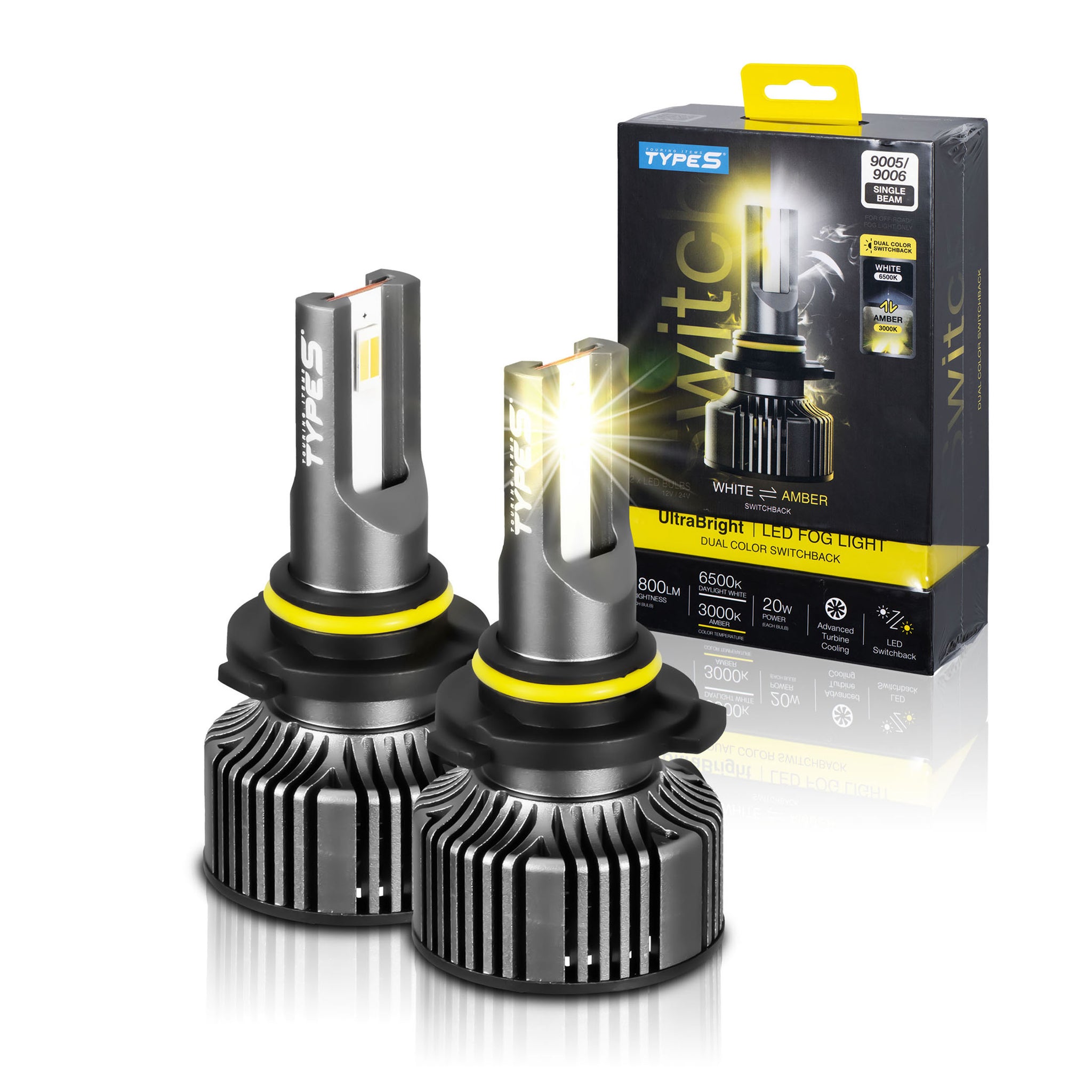 H8 / H9 / H11 / H16JP Switch LED Headlight Fog Light Bulb - LM534561-60/6