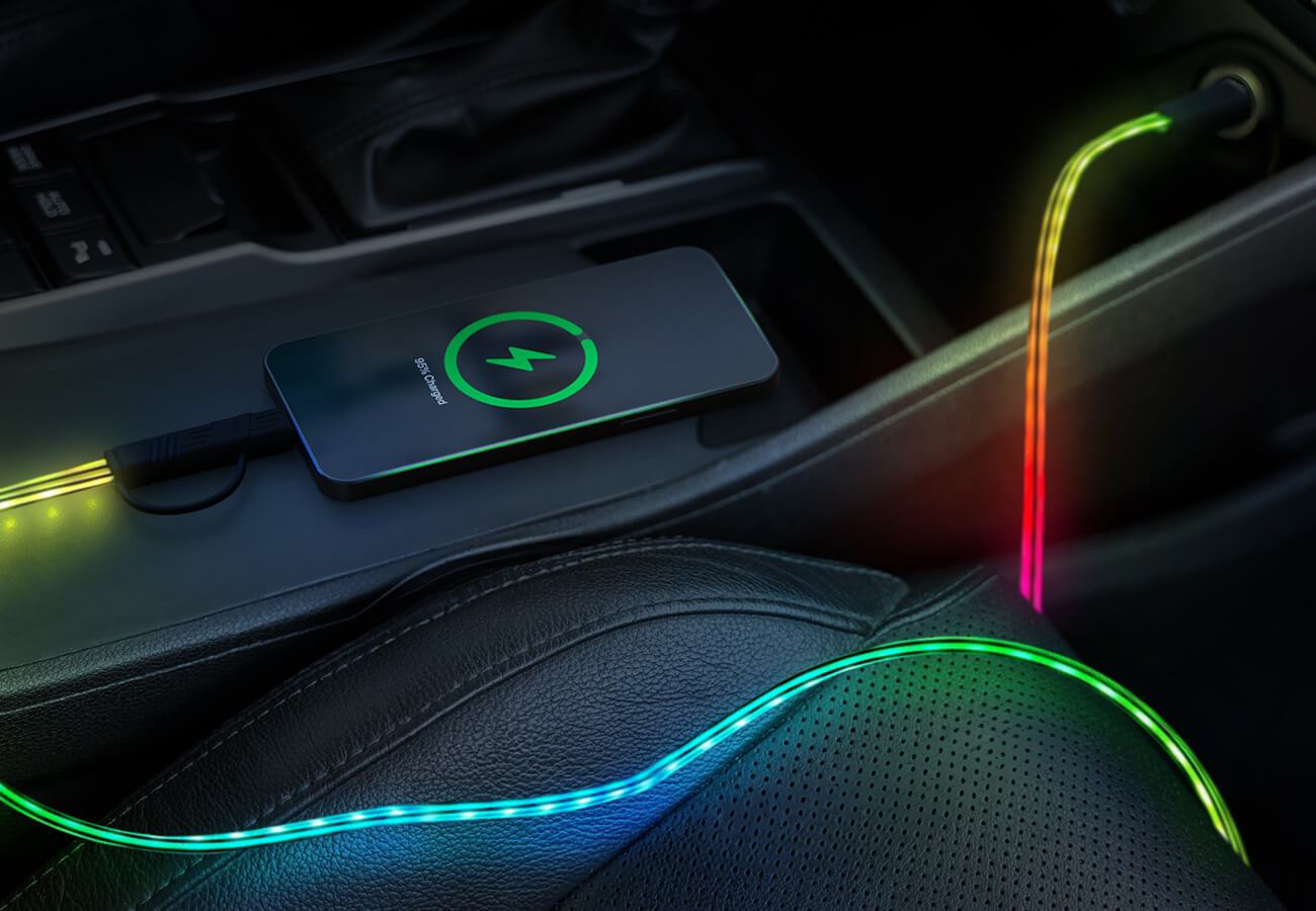 The LED Charging Cable That Transforms Your Car Interior — Not Just Yo