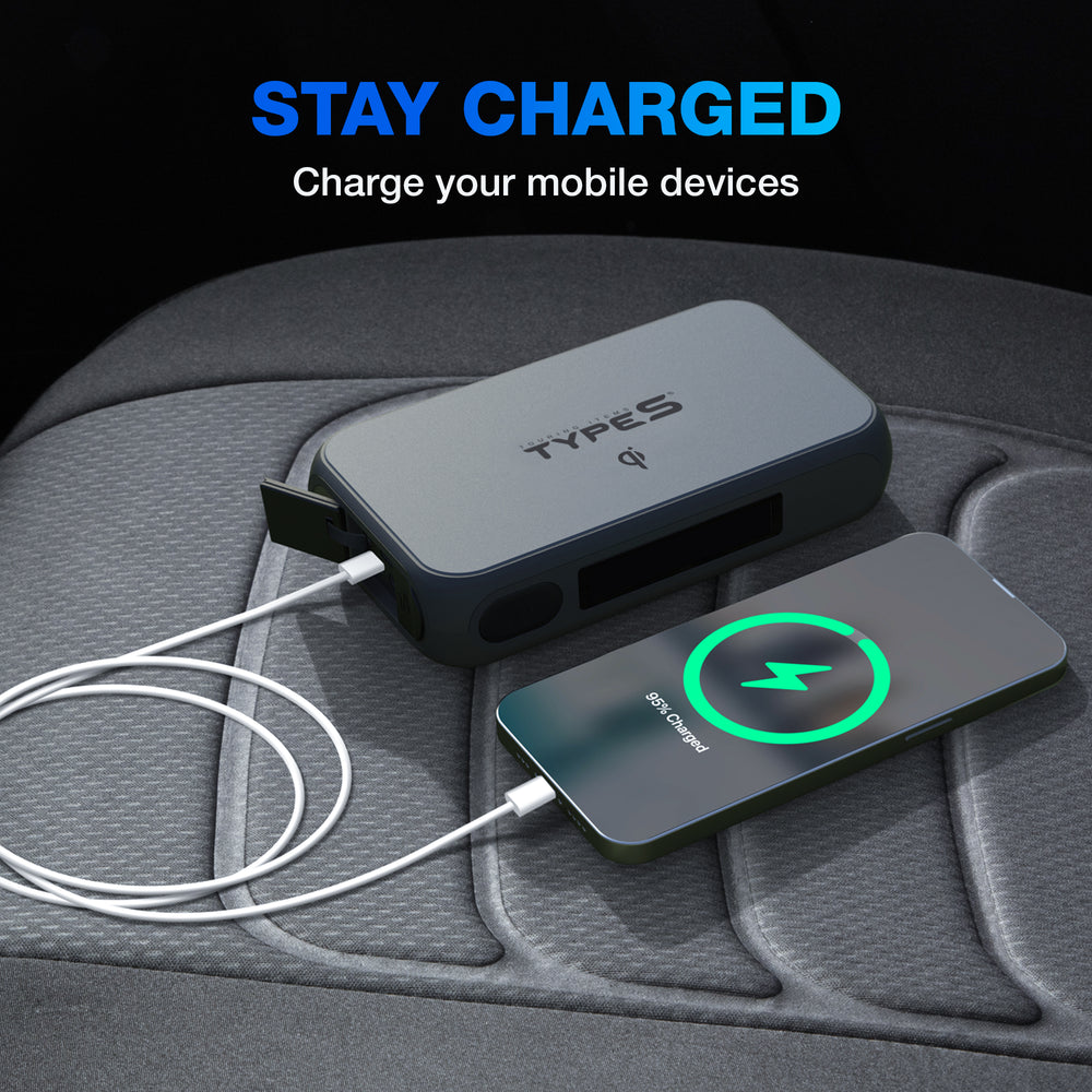 12V 400A Jump Starter Qi Wireless Power Bank Charging With Jump Guide ...