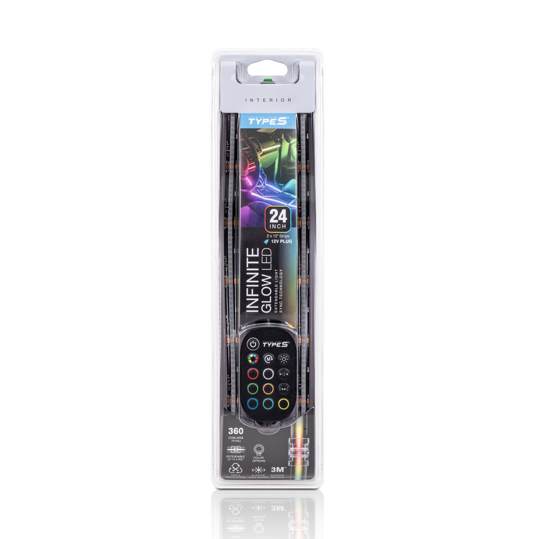 INFINITE GLOW LED EXTENDABLE LIGHT SYNC TECHNOLOGY