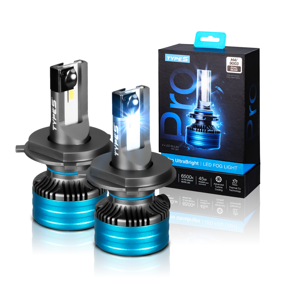 PRO ULTRABRIGHT LED FOG LIGHT SET - H4 / 9003