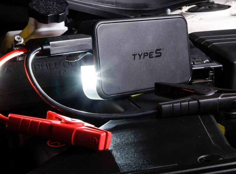 TYPE S Jump Starter 10,000mAh with LCD and Emergency Light-