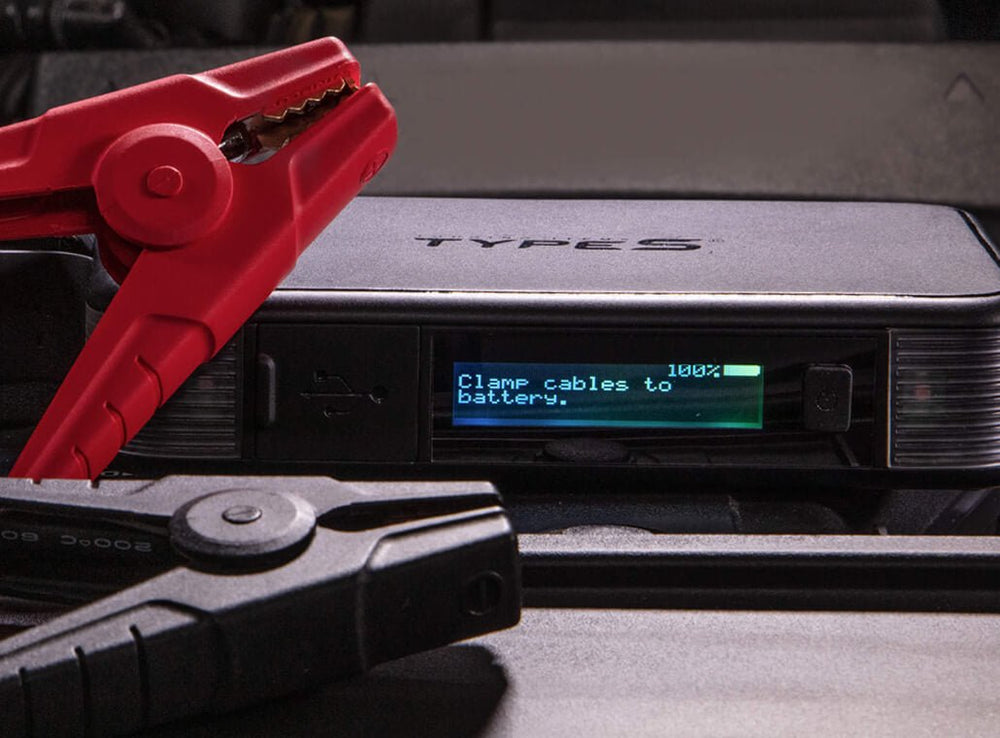 TYPE S Jump Starter 10,000mAh with LCD and Emergency Light-