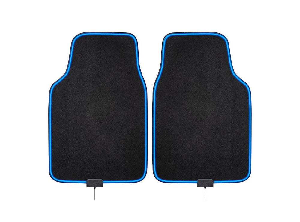 TYPE S LED Lighted Floor Mat (Carpet) 2 Piece, Multicolor RGB Glow, Ap