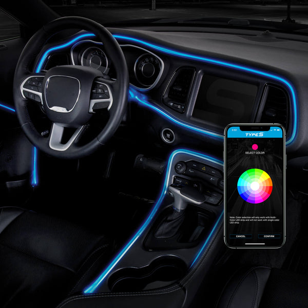 Explore Car Interior LED Lights - Ambient Car Lighting | TYPE S Auto