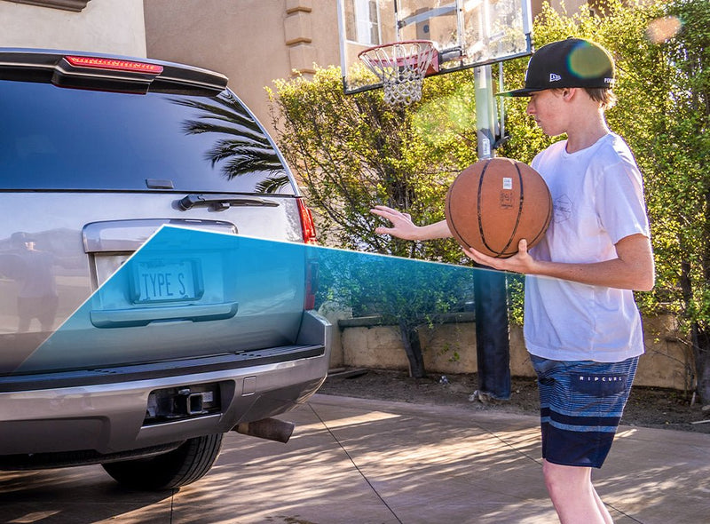 TYPE S HD Solar-Powered Backup Camera With 6" HD Monitor and Adjustabl