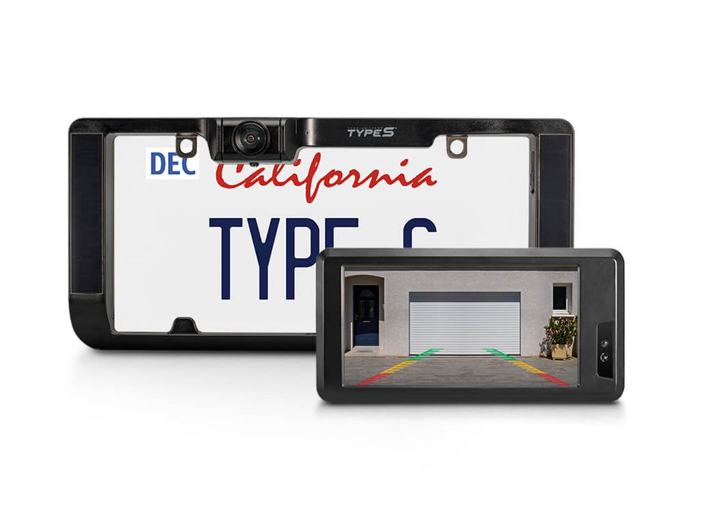 TYPE S HD Solar-Powered Backup Camera With 6" HD Monitor and Adjustabl