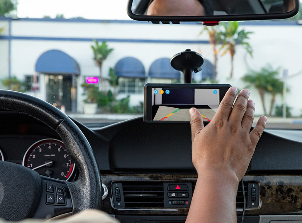 TYPE S HD Solar-Powered Backup Camera With 6" HD Monitor and Adjustabl