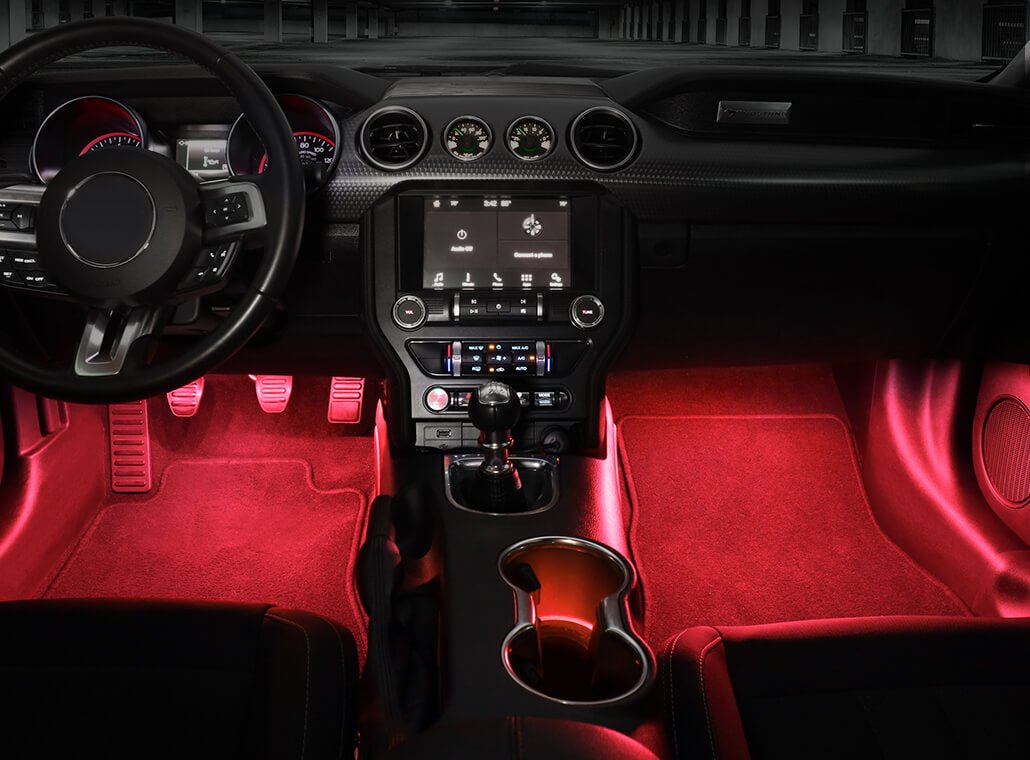 12" LED Lighting Extension Strip - Instant Plug & Glow™ Foot Long Car ...