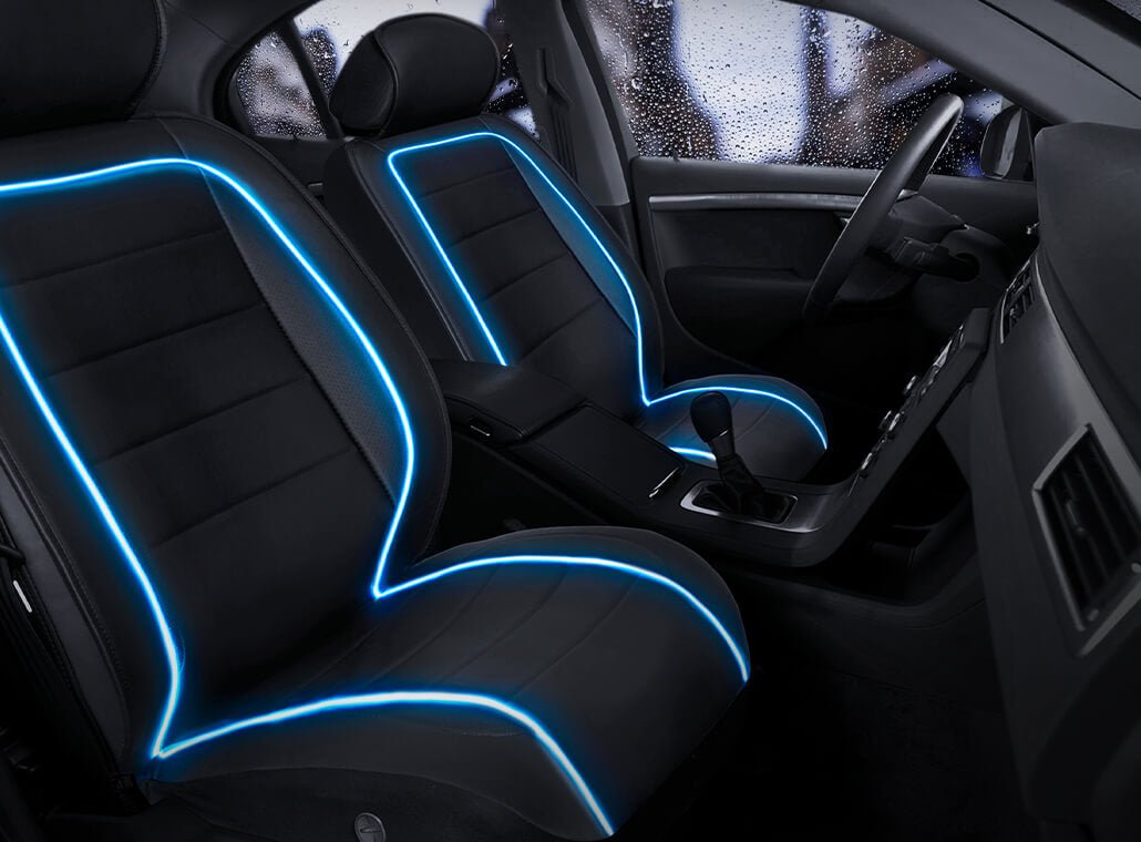 TYPE S LED Glow Faux Leather Seat Cover