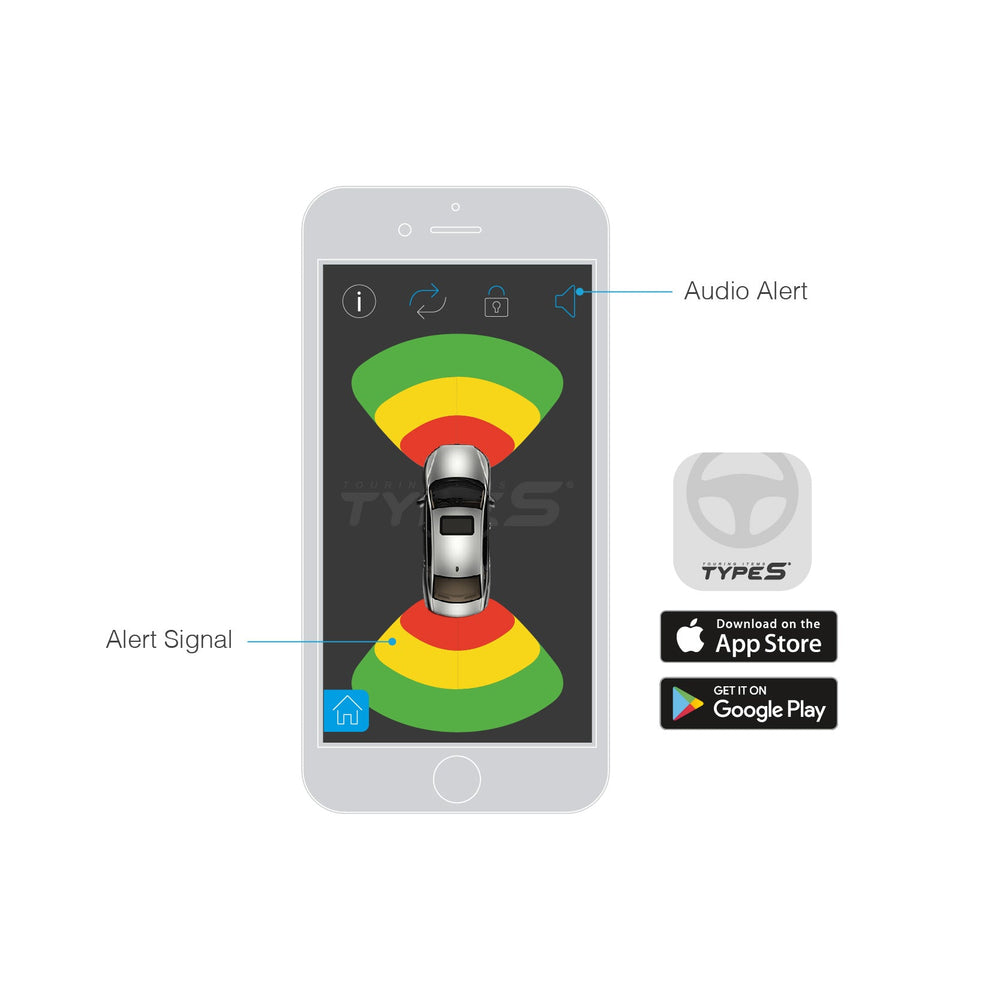 TYPE S Smart Wireless Parking Sensor, Bluetooth Solar Powered Wireless