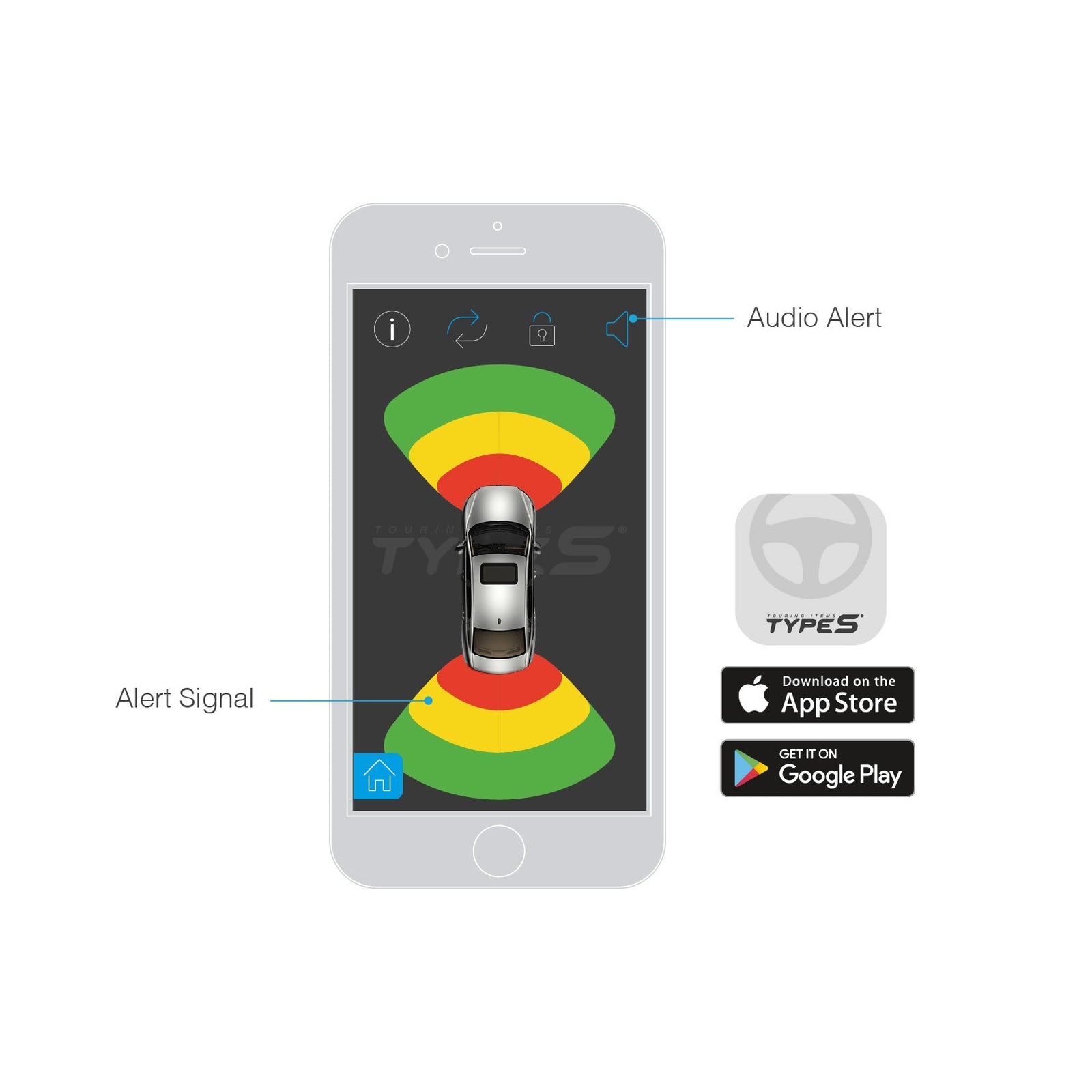 TYPE S Smart Wireless Parking Sensor, Bluetooth Solar Powered Wireless