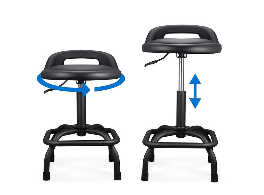 Cushioned Shop Stool - Garage Pneumanic Stool Seat - AC533733 | Type S Auto