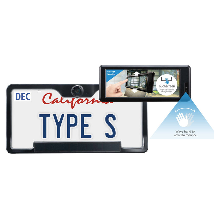 TYPE S Wireless & Solar Powered HD Backup Camera with 6.8