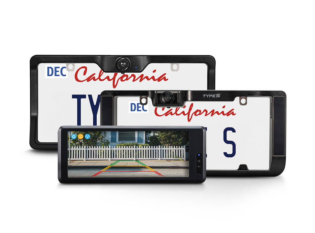 TYPE S Wireless Solar Powered Parking Assistance Camera Set with 6.8"