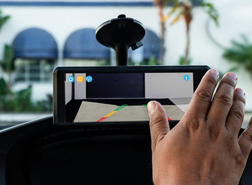 TYPE S Wireless Solar Powered Parking Assistance Camera Set with 6.8"